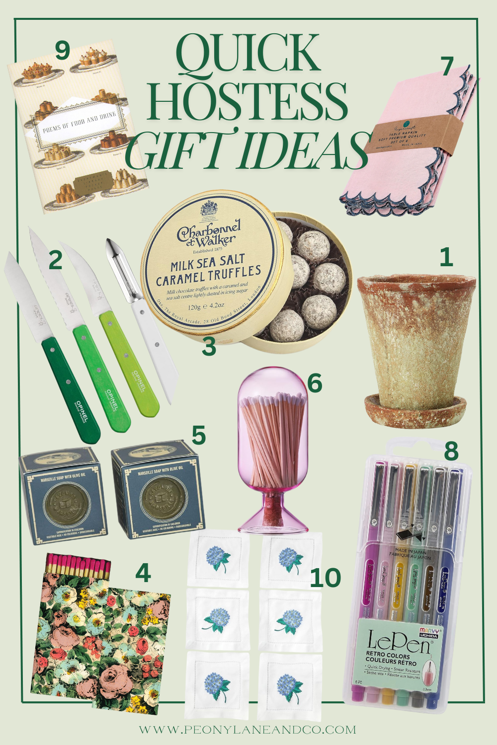 10 Tasteful + Quick Hostess Gift Ideas - Peony Lane & Co.