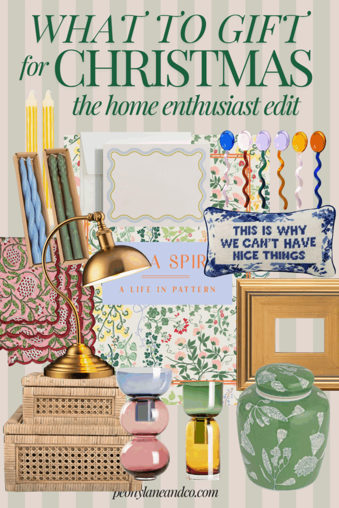 What to Gift for Christmas: For the Home Enthusiast - Peony Lane & Co.